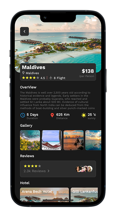 Trip Planning Flutter UI kit by LegacyInfotech | CodeCanyon
